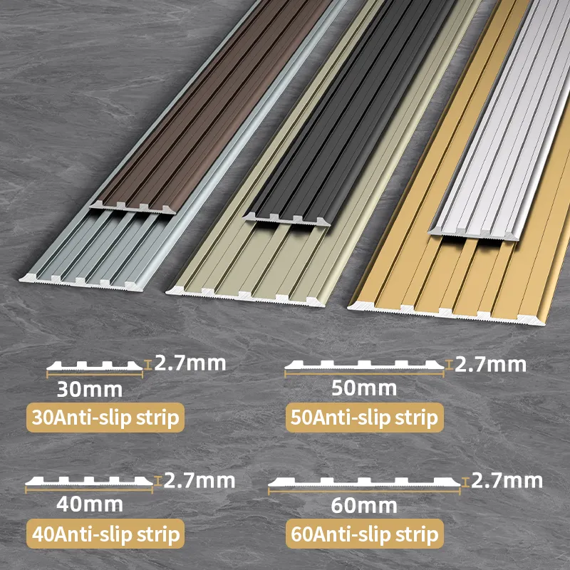 Sinriya Aluminum Alloy Anti Slip Strip for Stairs Heavy Duty Non Slip ...
