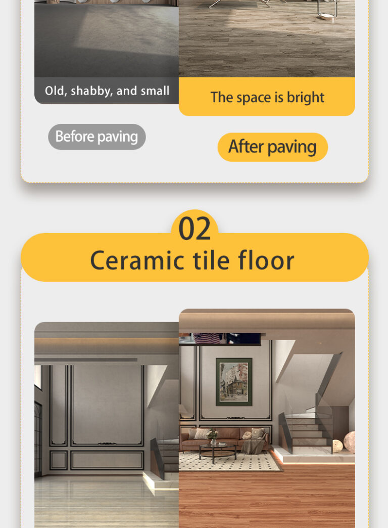 Sinriya Waterproof PVC Flooring Wood Grain Plastic Click Lock Vinyl ...