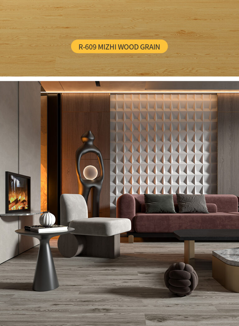 Sinriya Waterproof PVC Flooring Wood Grain Plastic Click Lock Vinyl ...
