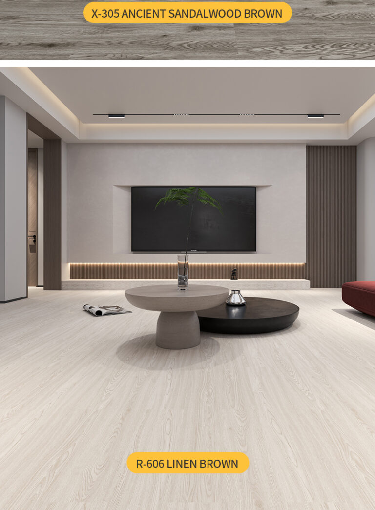 Sinriya Waterproof PVC Flooring Wood Grain Plastic Click Lock Vinyl ...